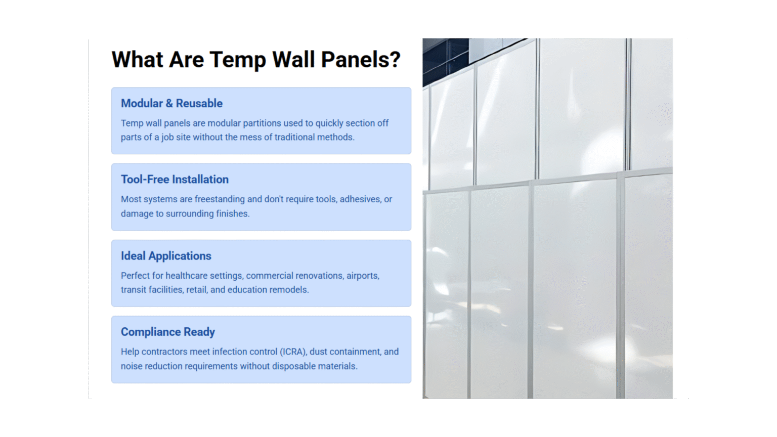 Temp Wall Panel Rental: Fast, Clean Construction | 2025